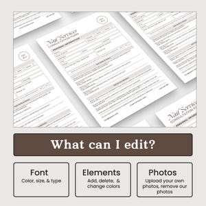 Manicure and Pedicure Forms Bundle, Nail Tech Forms, Esthetician Forms ...