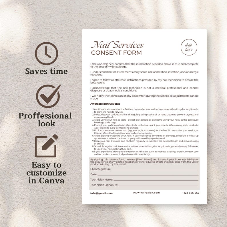 Manicure and Pedicure Forms Bundle, Nail Tech Forms, Esthetician Forms ...