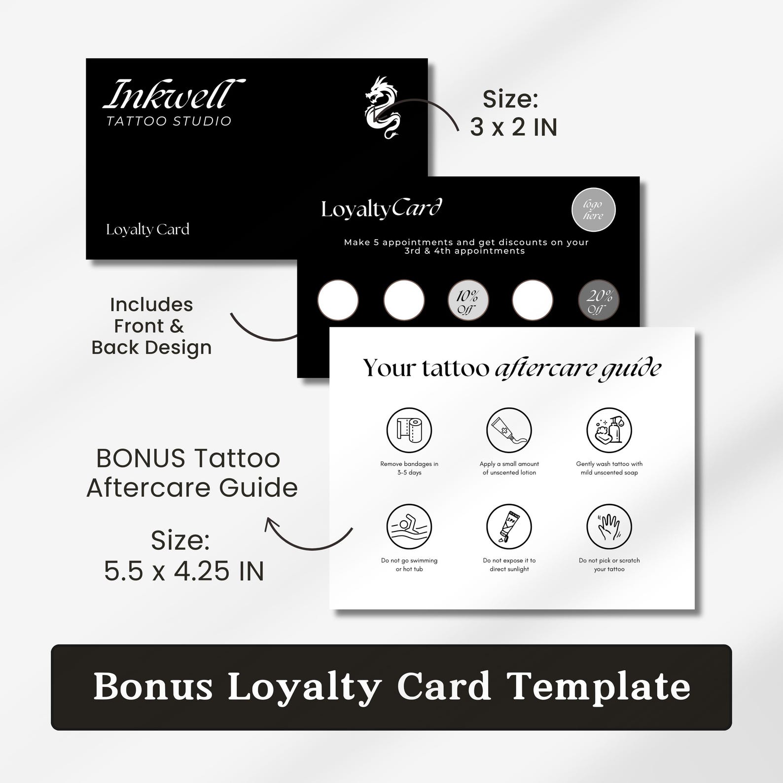 Tattoo Artist Forms Bundle - Editable, Tattoo Consent Form, Tattoo ...