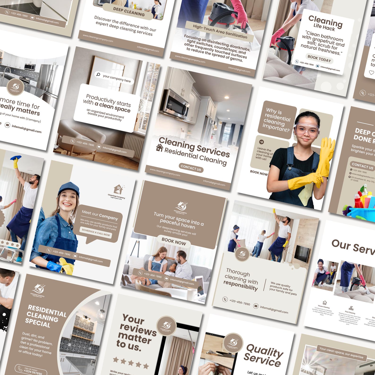 Cleaning Business Instagram Templates | Cleaning Service Instagram Post ...