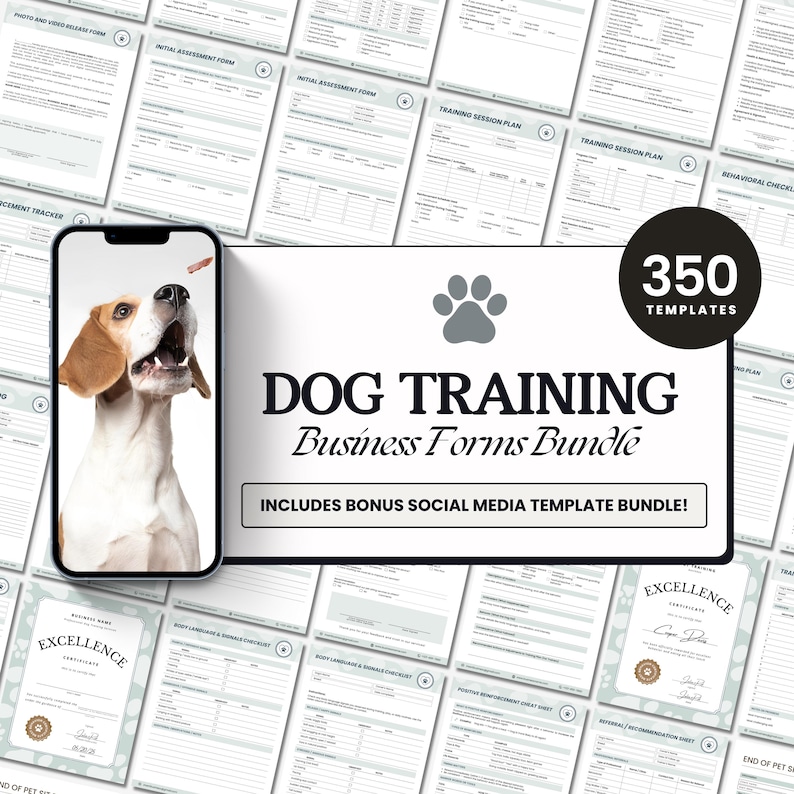 Dog Training Business Form, Puppy Socialization, Puppy Training Guide ...