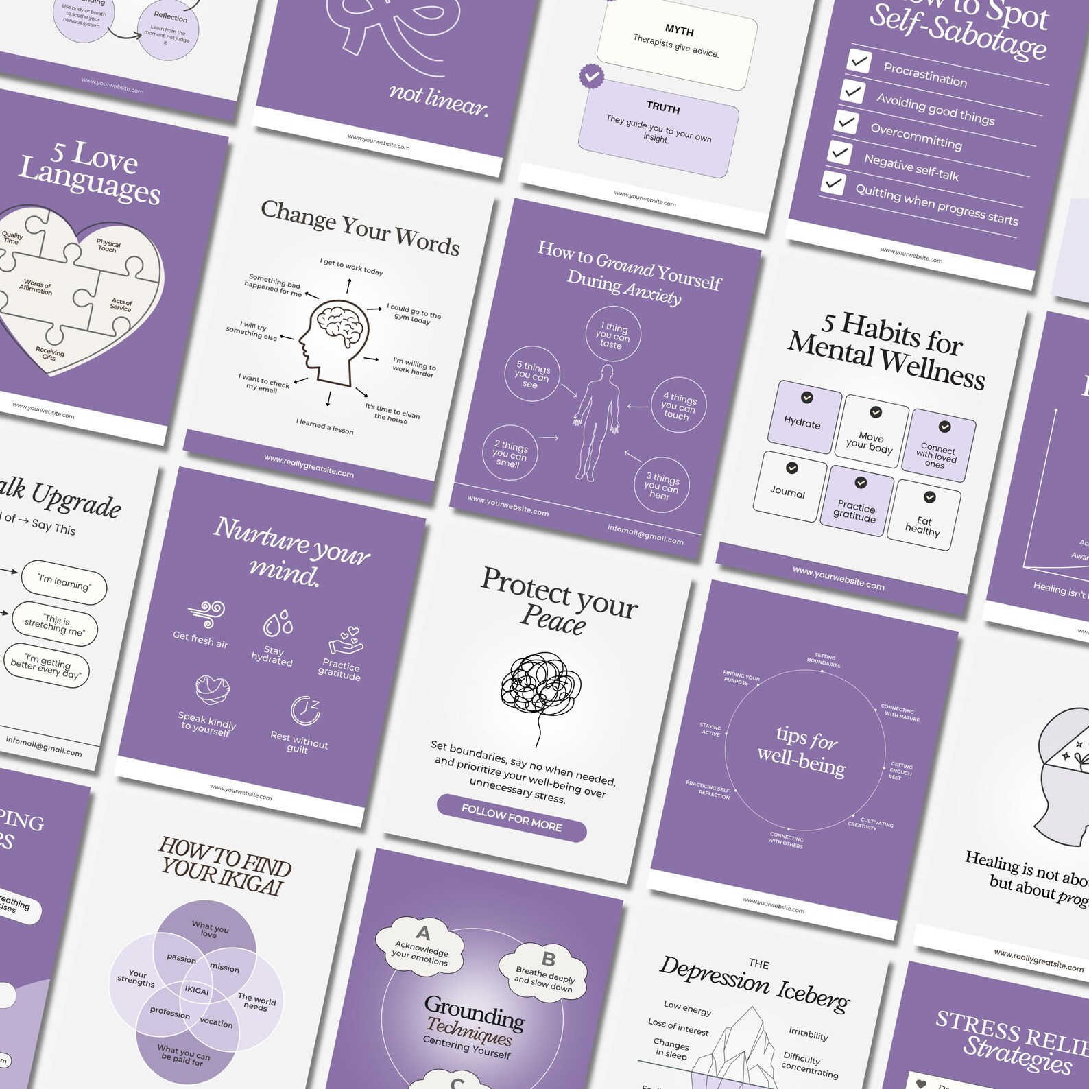 Therapist Instagram Templates, Psychologist Social Media, Mental Health ...
