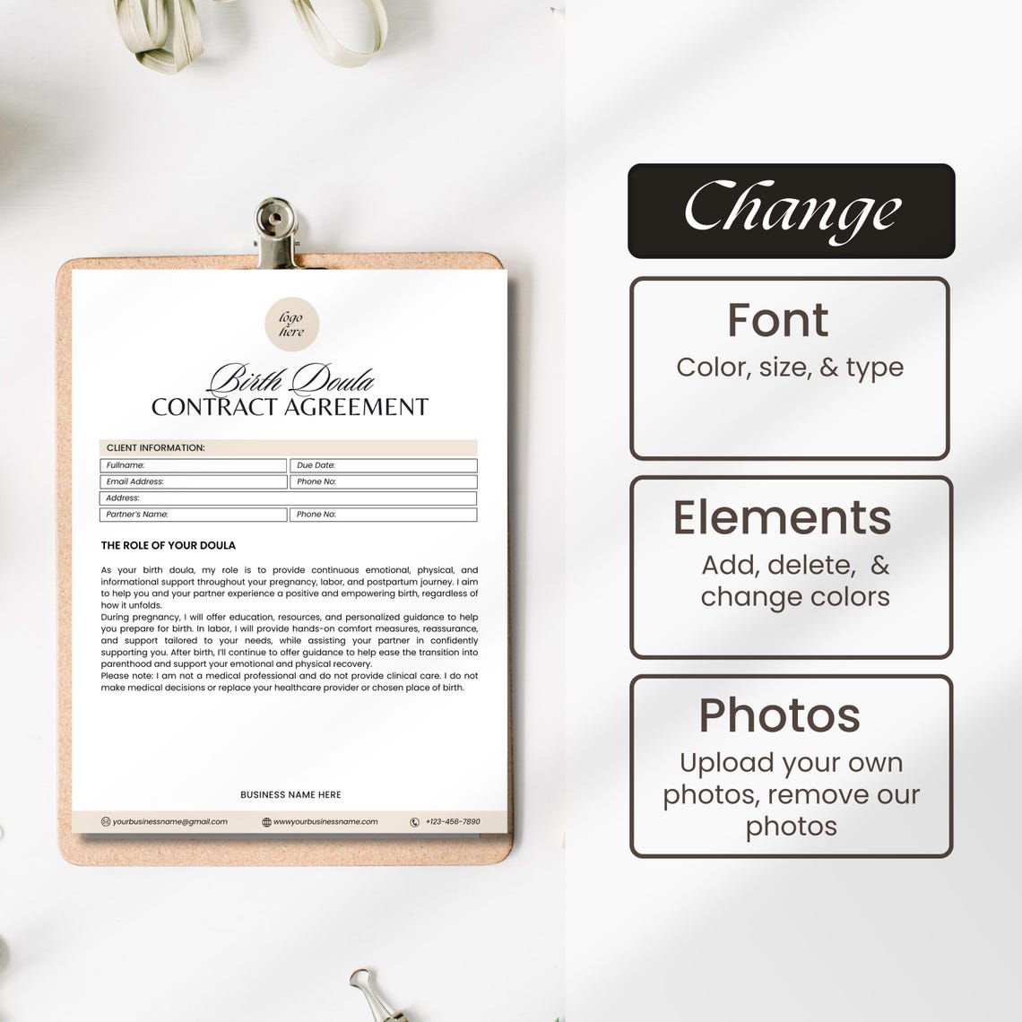 Birth Doula Intake Forms Bundle for New Client, New Client Intake Forms ...