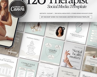 Therapist Instagram Templates, Psychologist Social Media, Mental Health ...