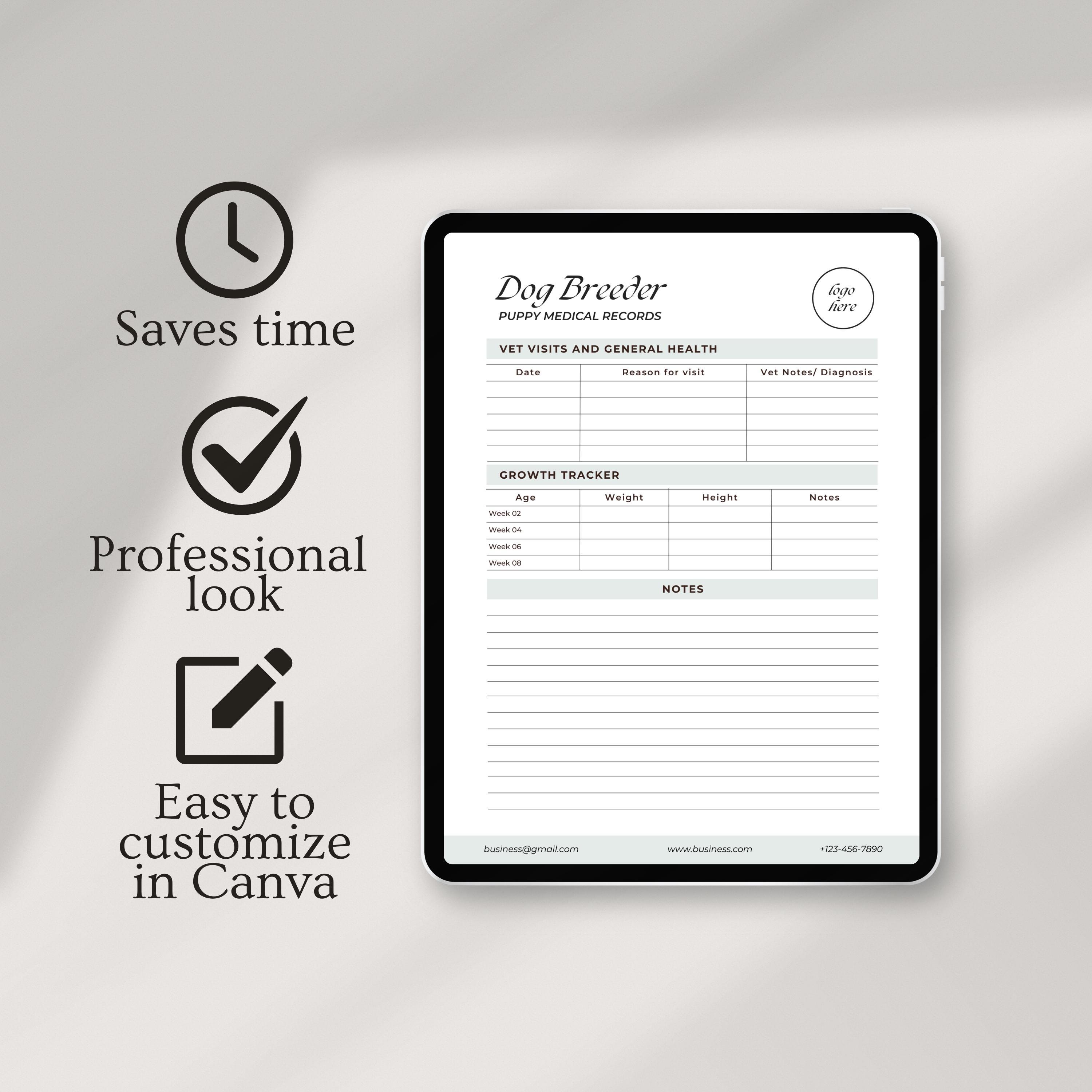 Dog Breeder Service Agreement Forms, Puppy Breeder Starter Kit ...