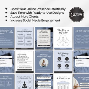 Therapist Instagram Posts, Mental Health Templates, Psychologist Social ...