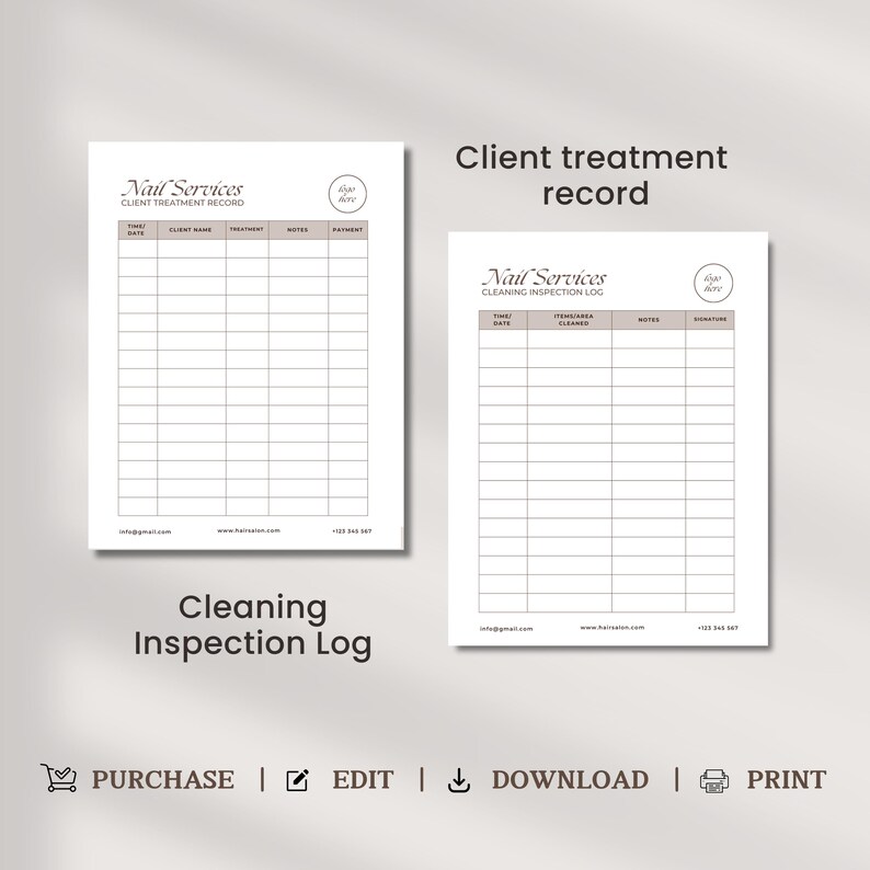 Manicure and Pedicure Forms Bundle, Nail Tech Forms, Esthetician Forms ...