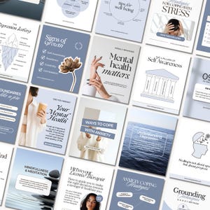 Therapist Instagram Templates, Psychologist Social Media, Mental Health ...
