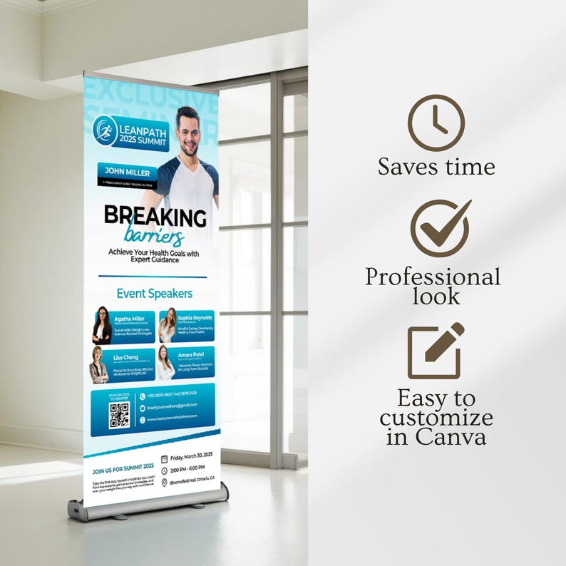 Weight Loss Retractable Banner, Semaglutide Promotion | Event Marketing ...
