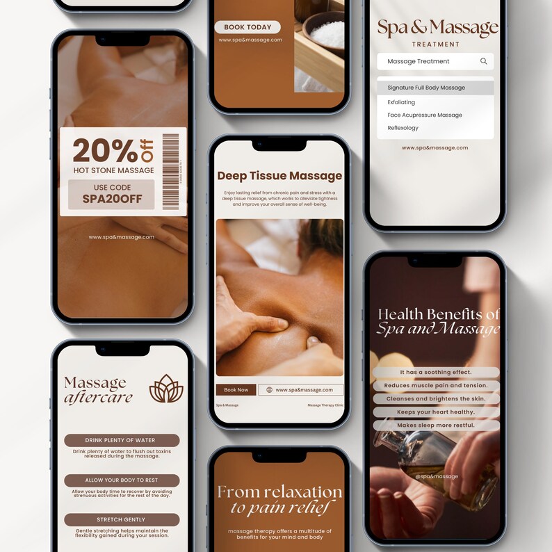 Massage Therapist Instagram Post Template | Massage Therapy Social ...