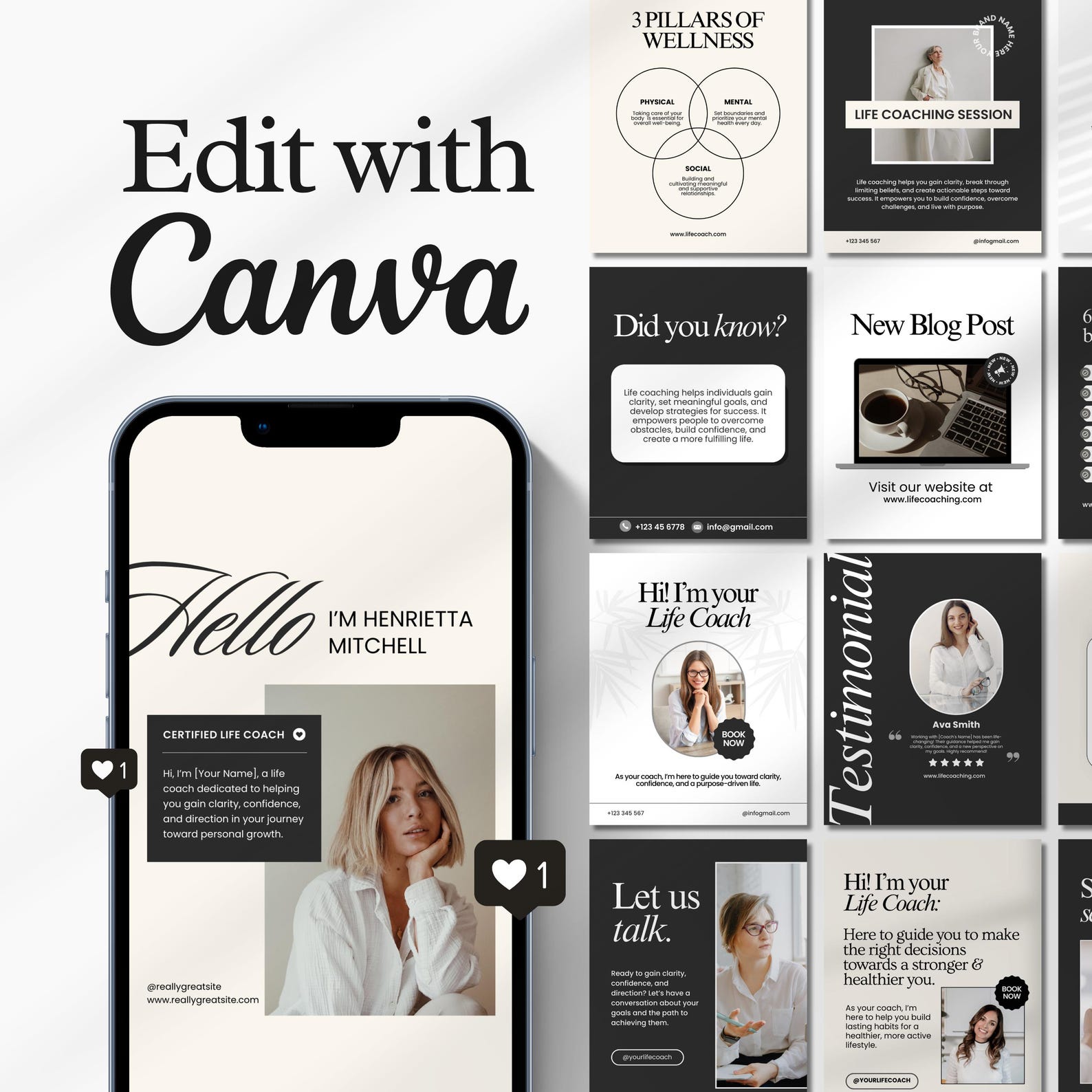 Coaching Instagram Post Template | Coach Social Media |life Coach ...