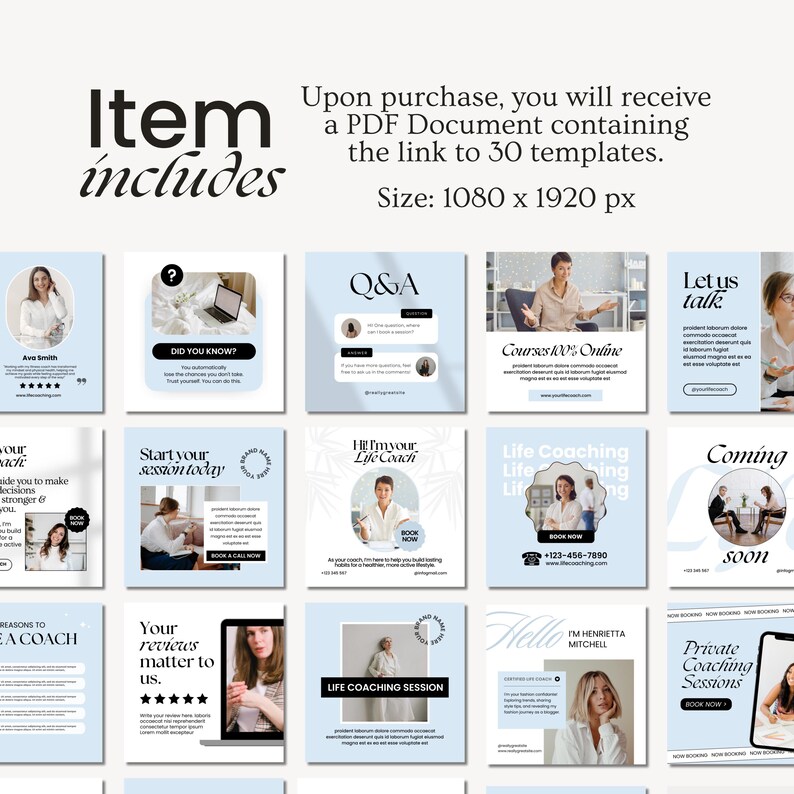 Coaching Instagram Post Template | Coach Social Media |life Coach ...