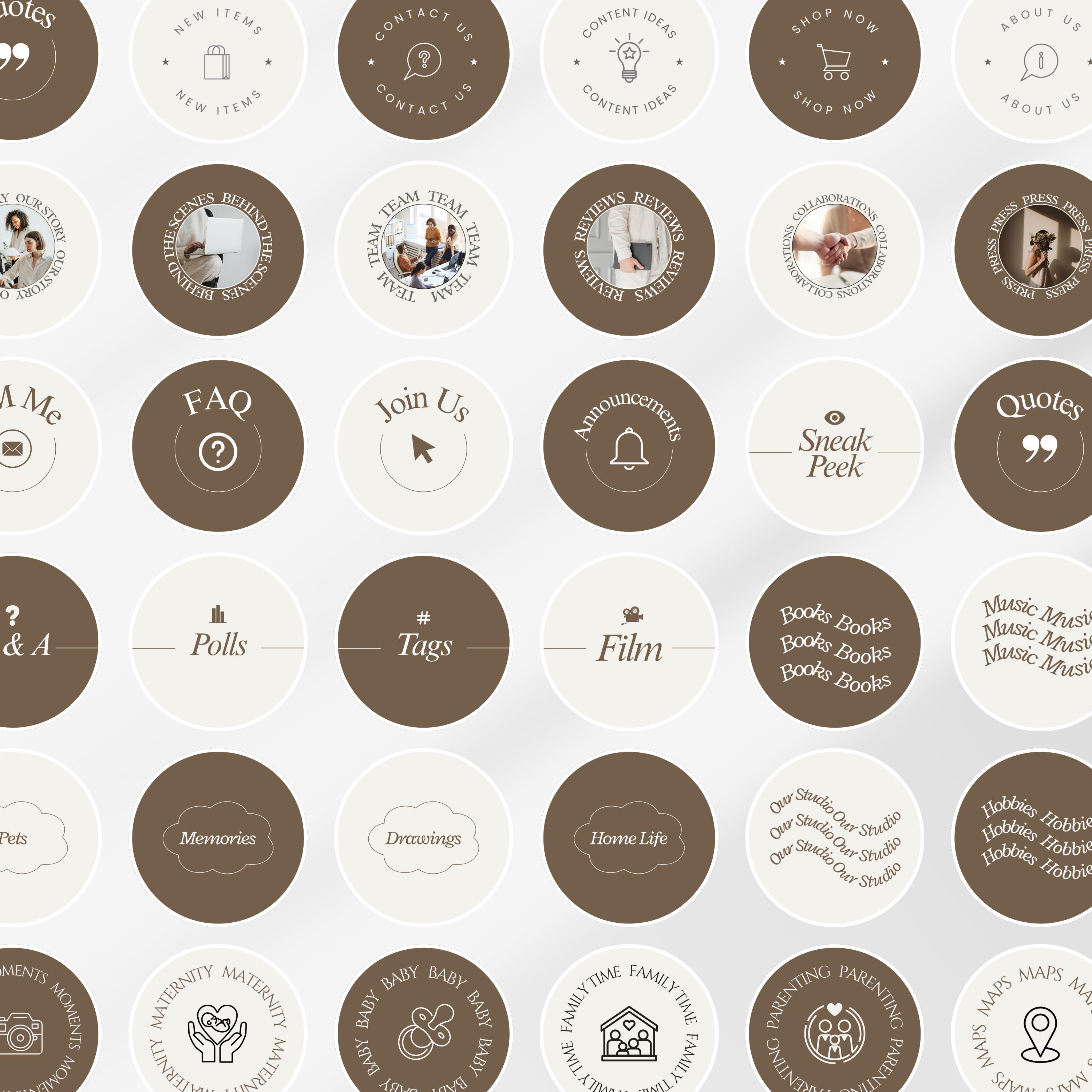 Minimal Instagram Highlight Covers Bundle Neutral Story Instagram ...