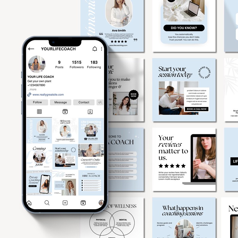 Coaching Instagram Post Template | Coach Social Media |life Coach ...