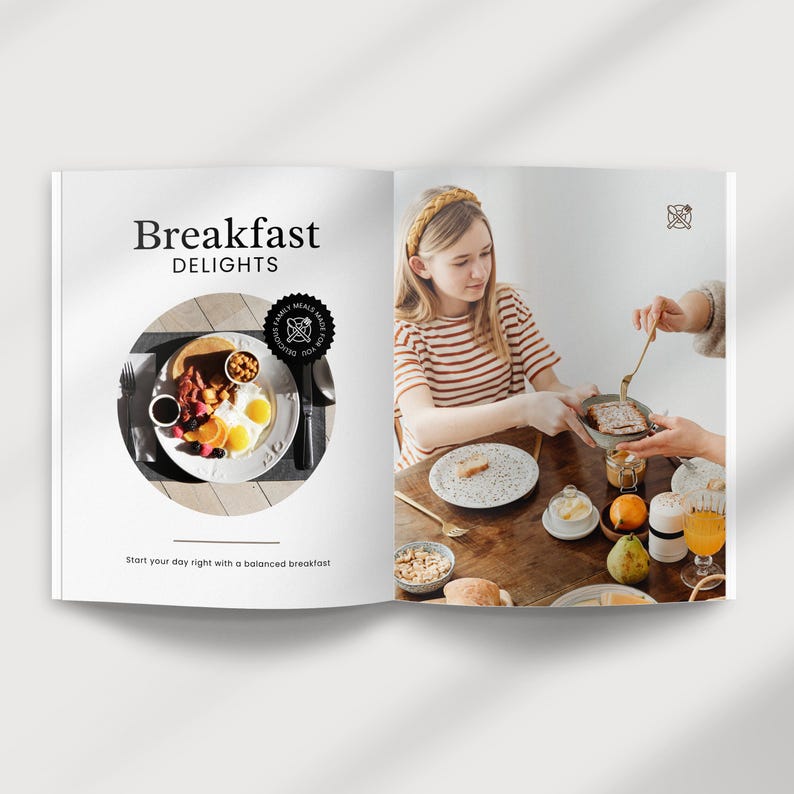 Cookbook Template | Recipe Book Template | Canva Templates | Cook Book ...