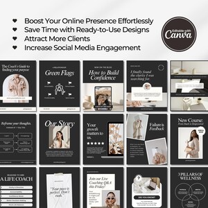 Life Coaching Instagram Post Template | Coach Social Media | Life Coach ...