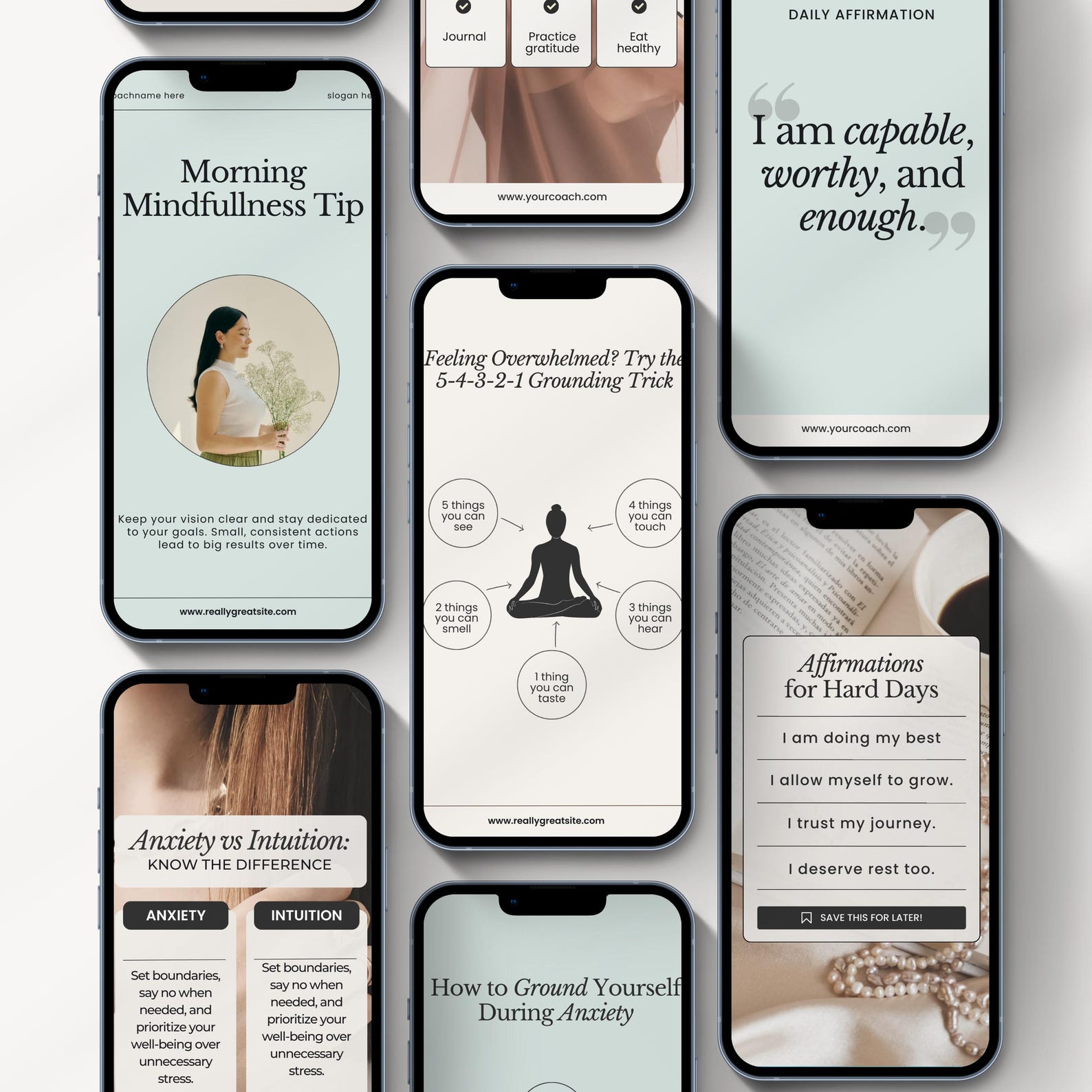 Therapist Instagram Templates, Psychologist Social Media, Mental Health ...