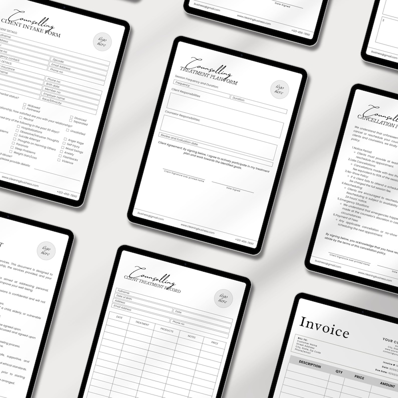 Counseling Forms Bundle, Mental Health Client Intake, Informed Consent ...