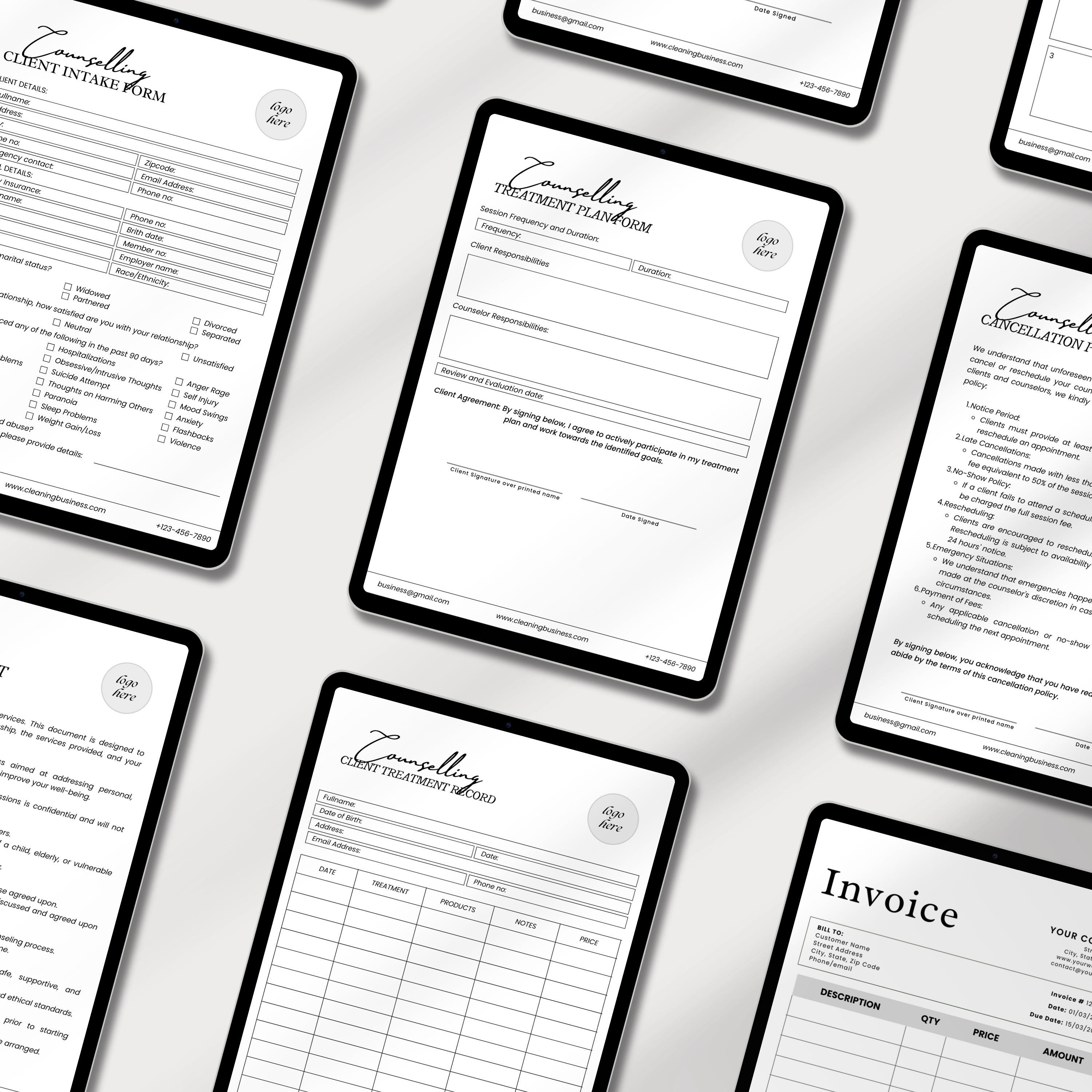 Counseling Forms Bundle, Mental Health Client Intake, Informed Consent ...