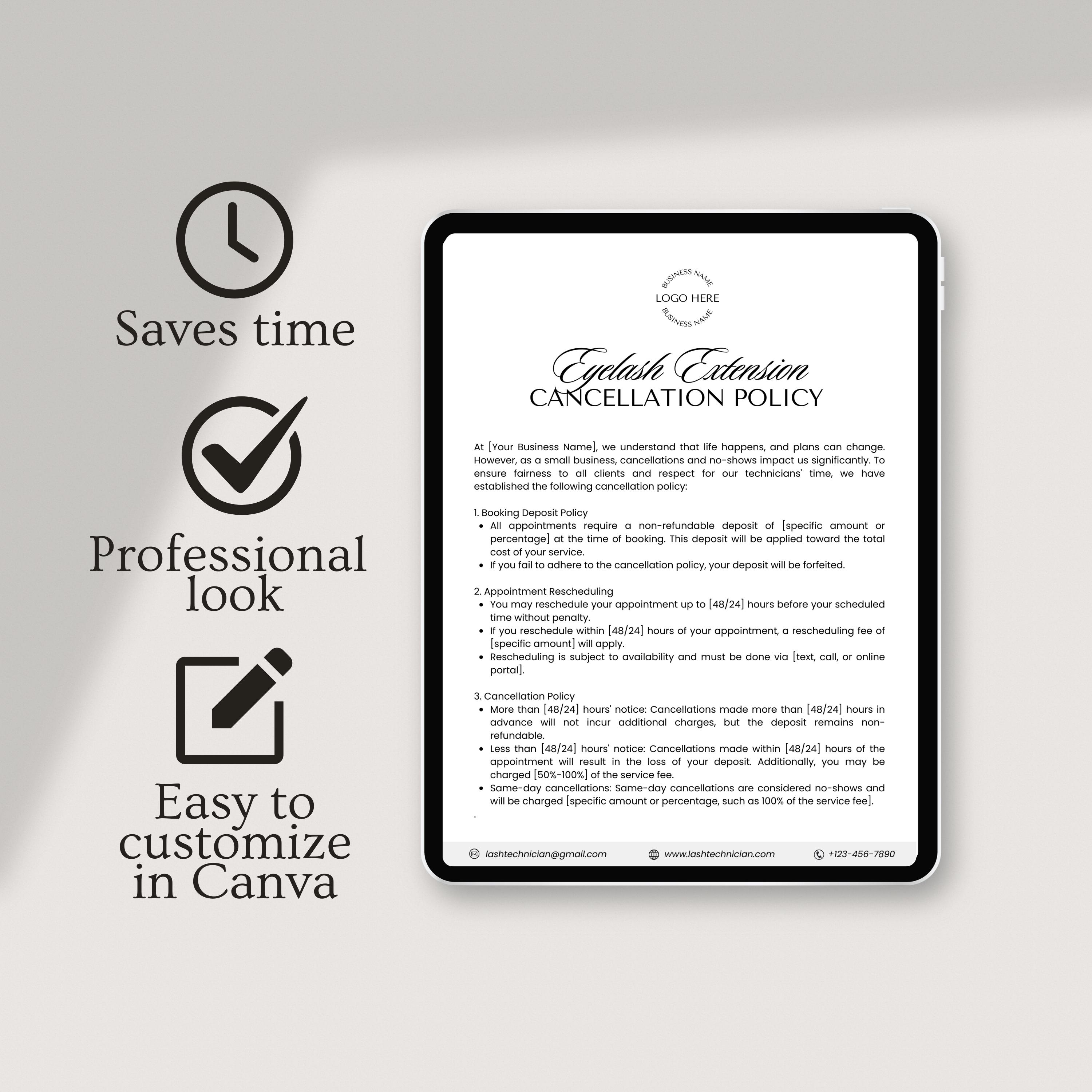Lash Technician Business Bundle, Lash Extension Consent Forms, Eyelash ...