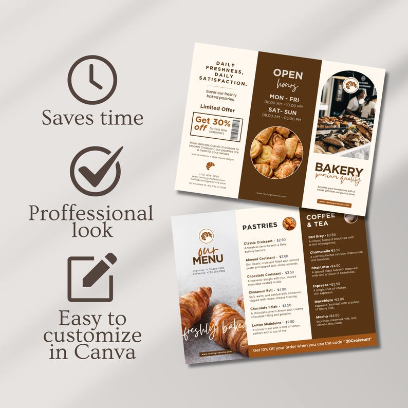 Bakery Brochure Template, Cake Business, Cake Flyer, Food, Clients ...