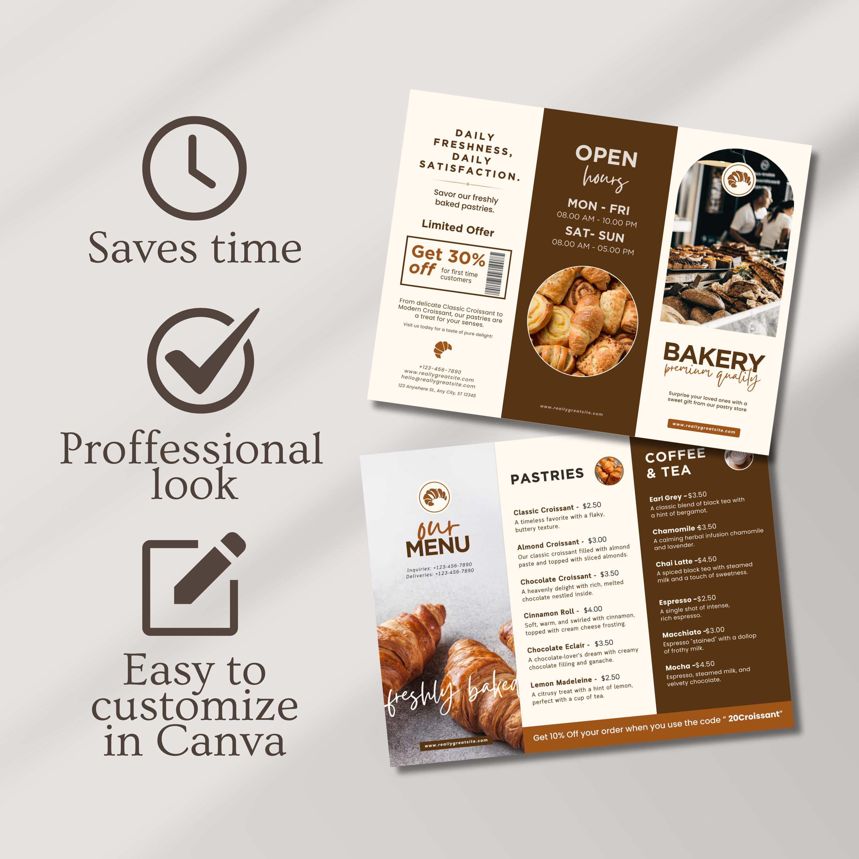 Bakery Brochure Template, Cake Business, Cake Flyer, Food, Clients ...