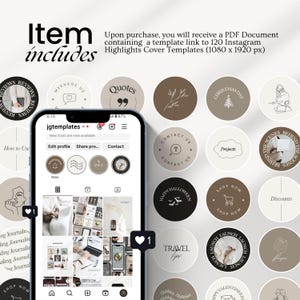 Minimal Instagram Highlight Covers Bundle Neutral Story Instagram ...