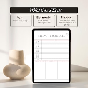 Birthday Plan Template Printable, Birthday Planner, Event Planning ...