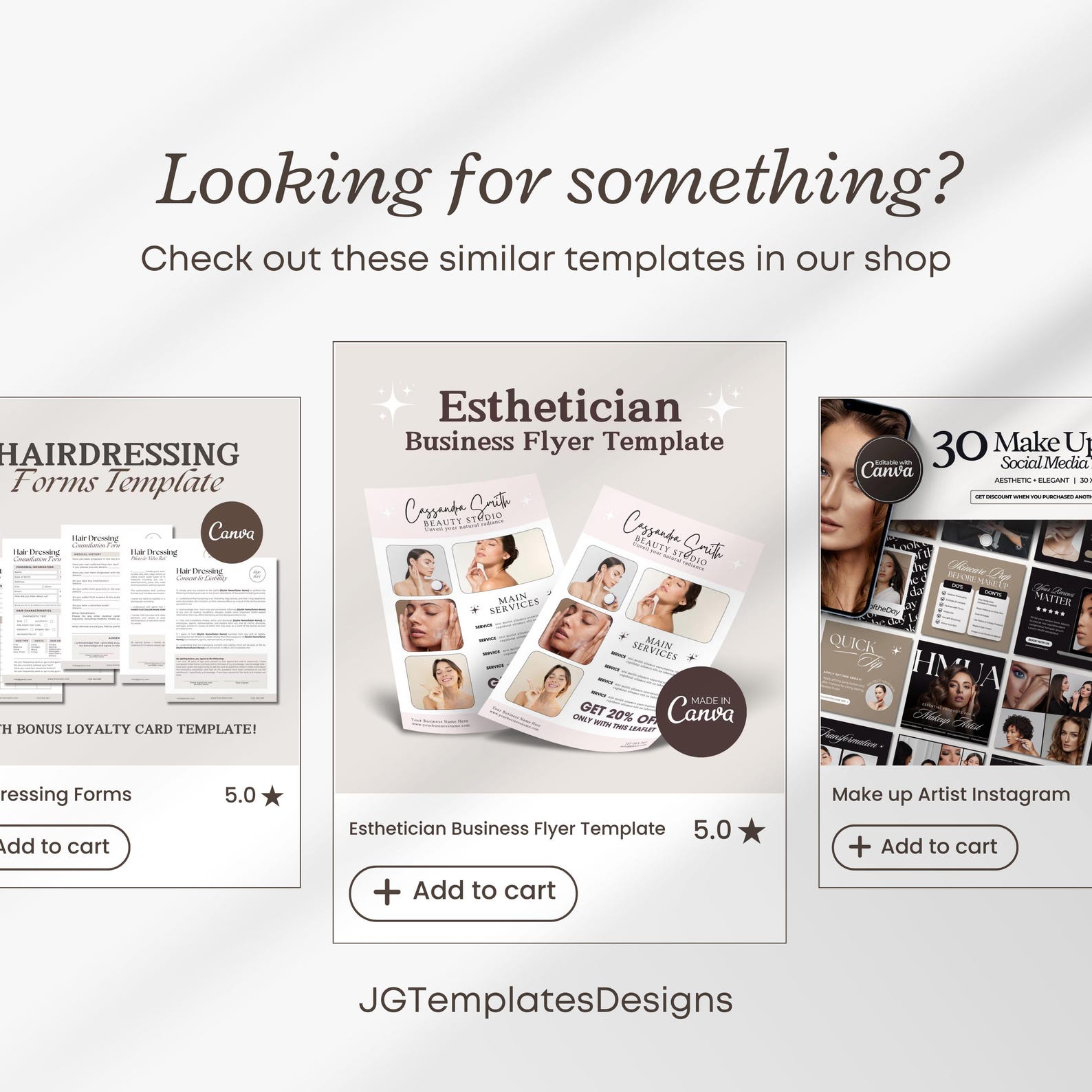 60 Ultimate MUA Instagram Templates • Make up Artist Post + Story ...