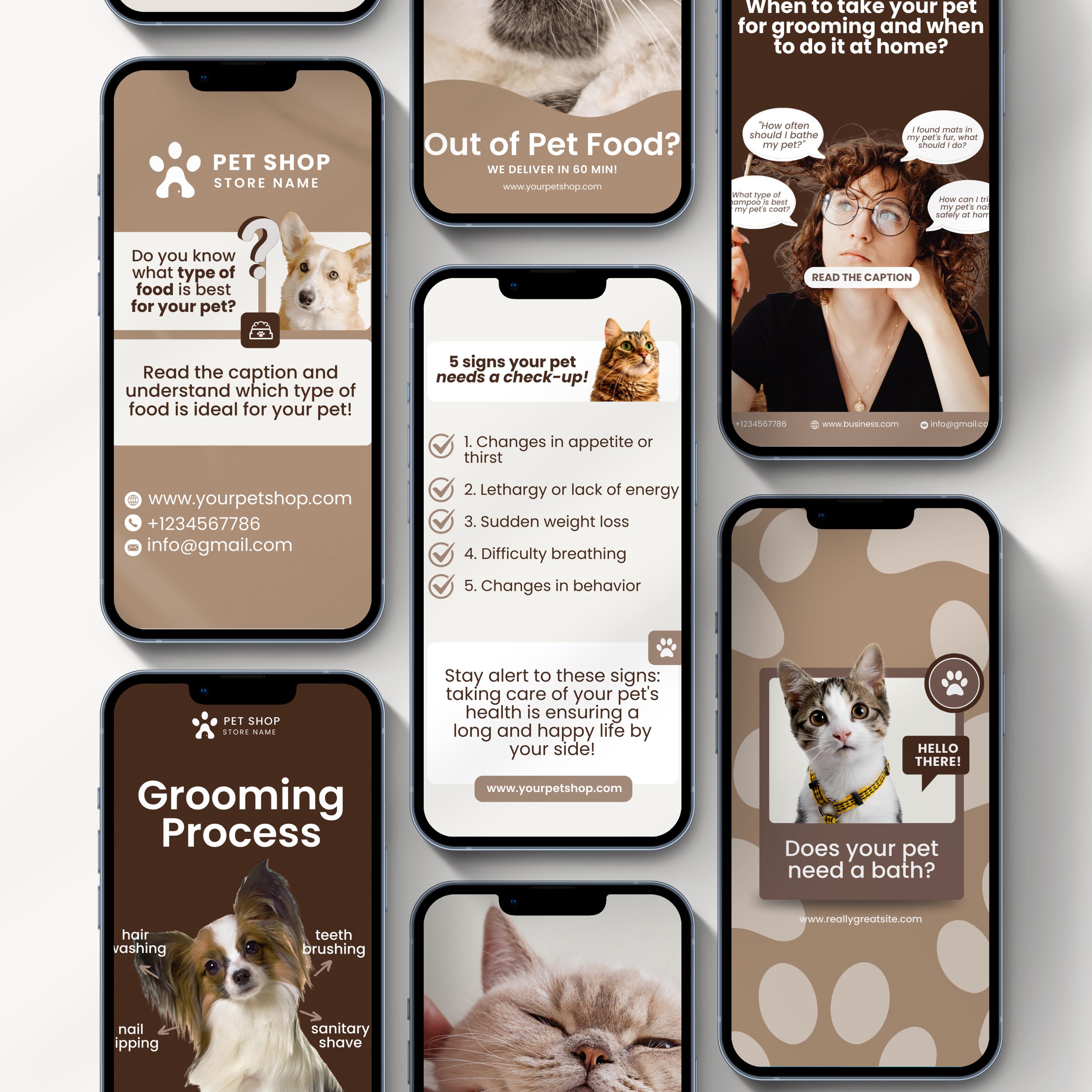Pets Instagram Post Template | Pet Instagram Story Template | Social ...