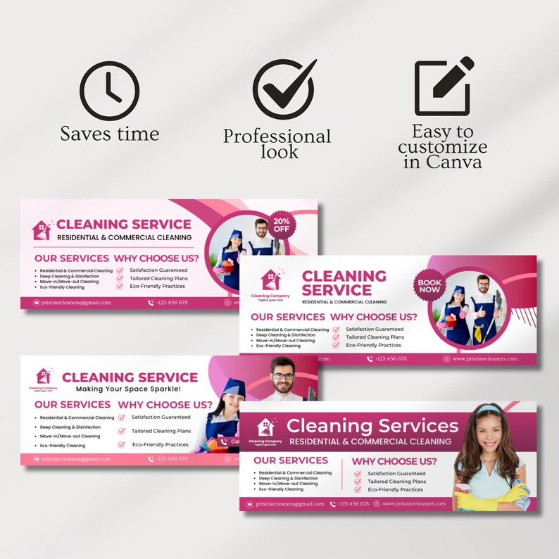 Cleaning Services Banner | Printable Cleaning Business | Commercial ...