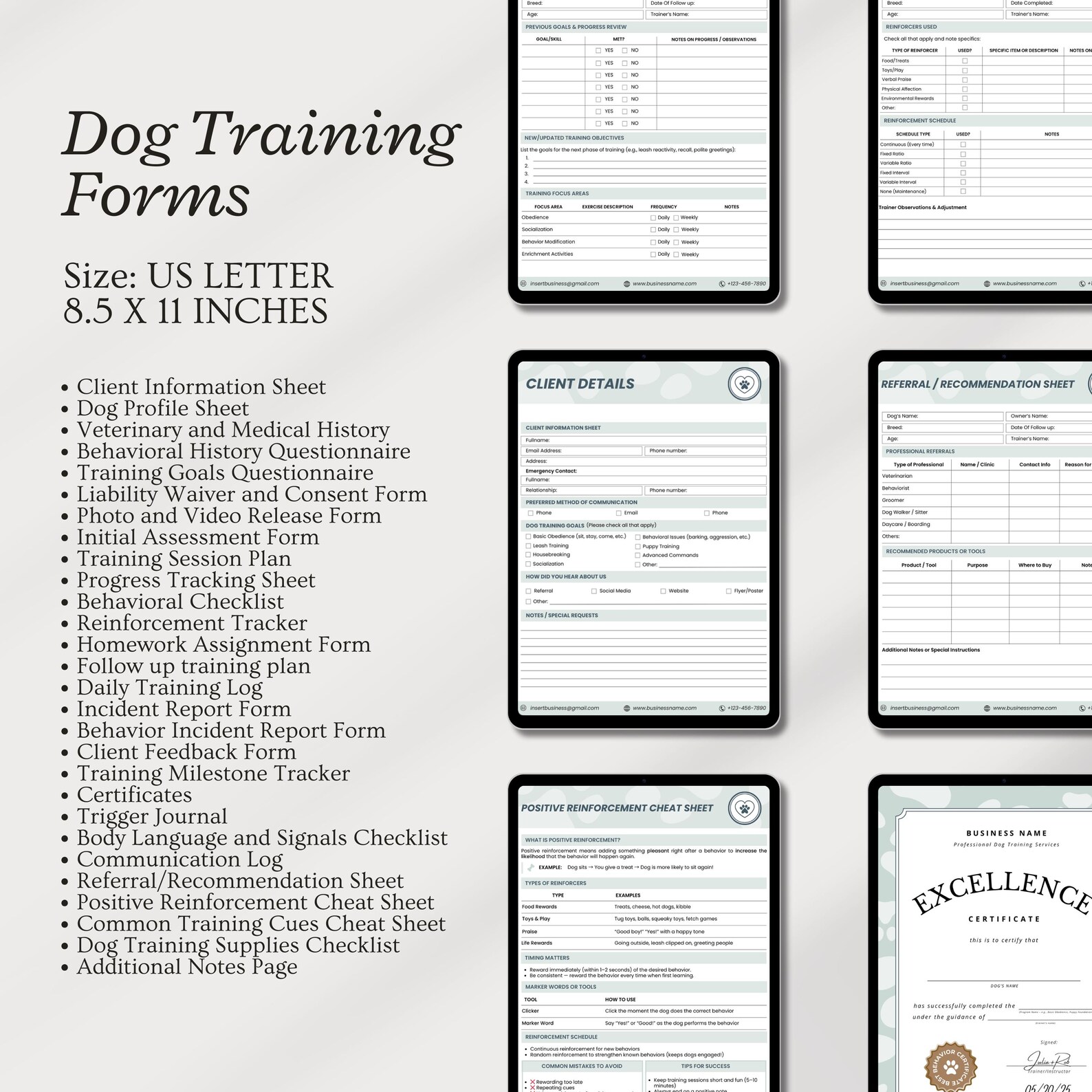 Dog Training Business Form, Puppy Socialization, Puppy Training Guide ...