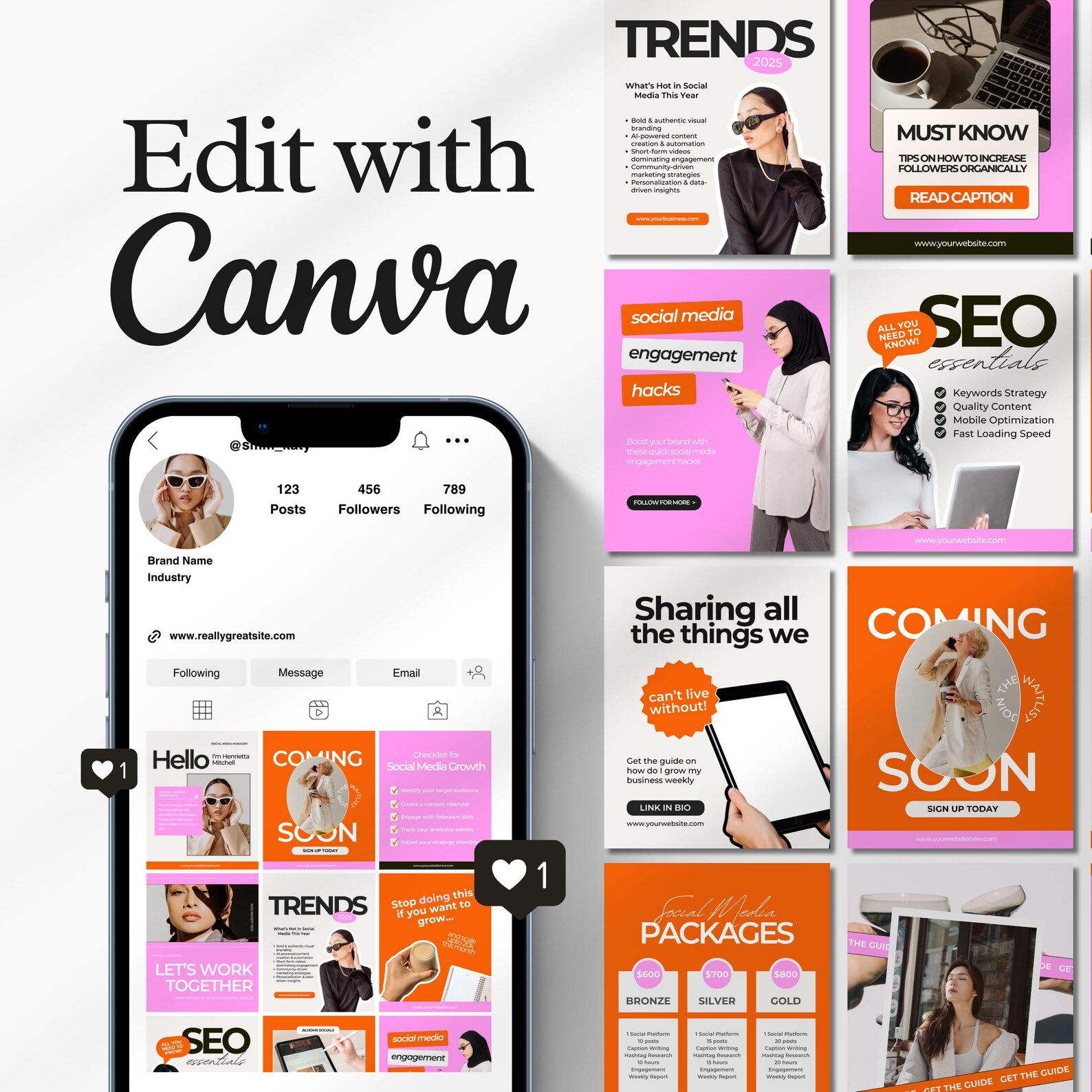 Social Media Manager Instagram Templates, Social Media Manager ...