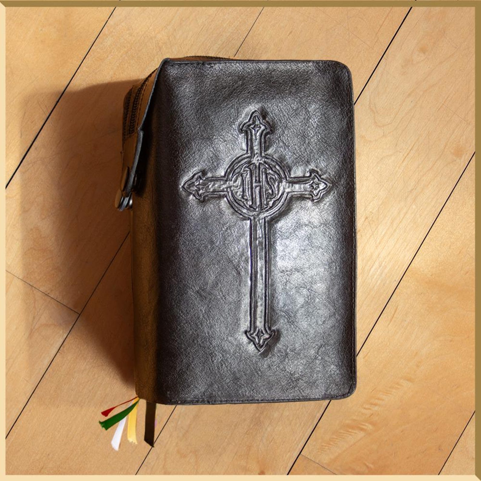 Ornate Cross Hand Tooled Leather Missal Cover - Etsy