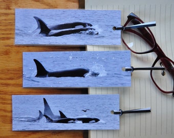 Orca Bookmark | Killer Whale Bookmark | Gift for Book Lover | Ocean ...