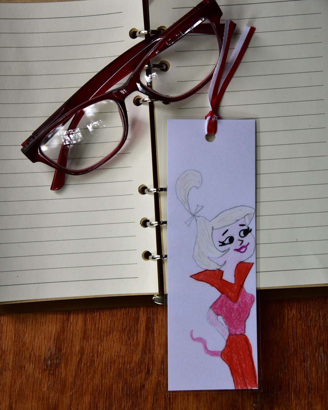 Daughter Judy "the Jetsons", Hand Drawn Bookmark, One of a Kind - Etsy