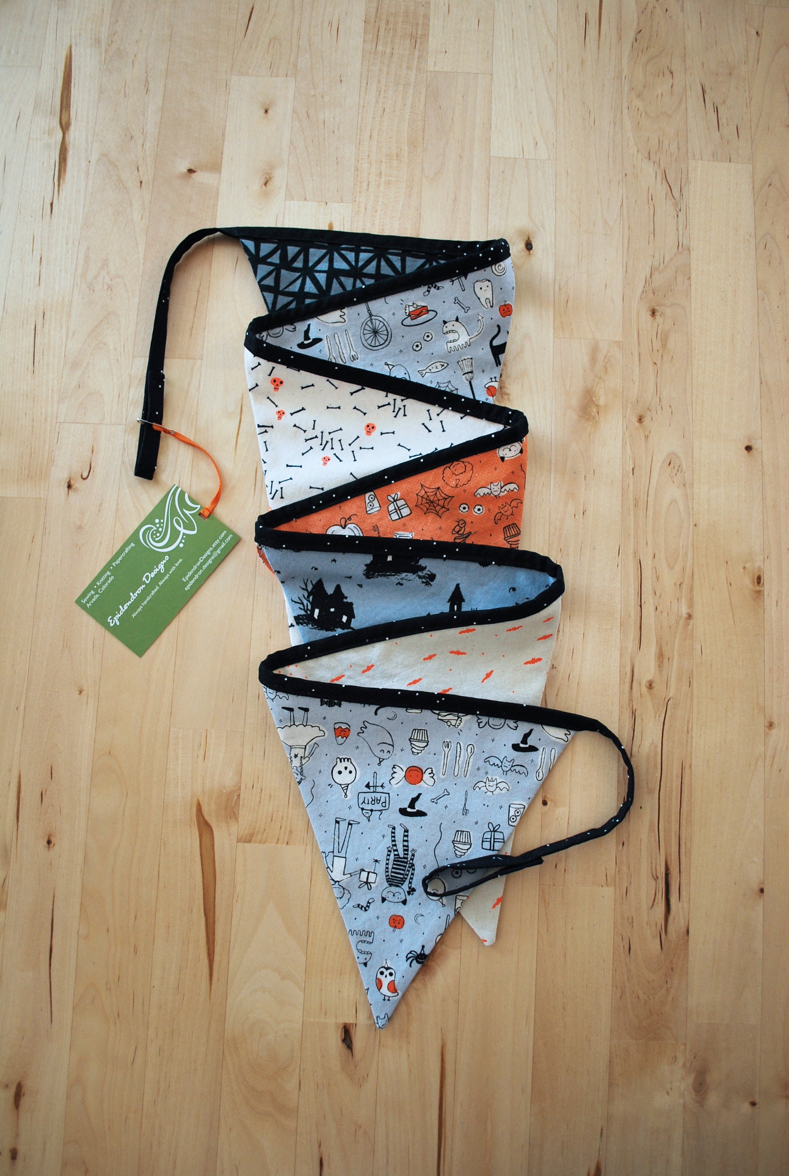 Halloween Flag Garland / Flag Banner / Flag Bunting | Etsy