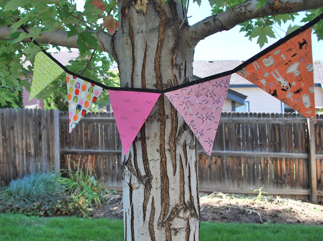 Halloween Mini Flag Garland / Flag Banner / Flag Bunting - Mini ...