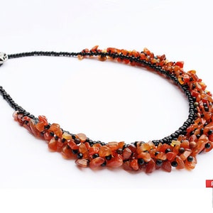 Gem Beaded Necklace PDF Tutorial - Etsy