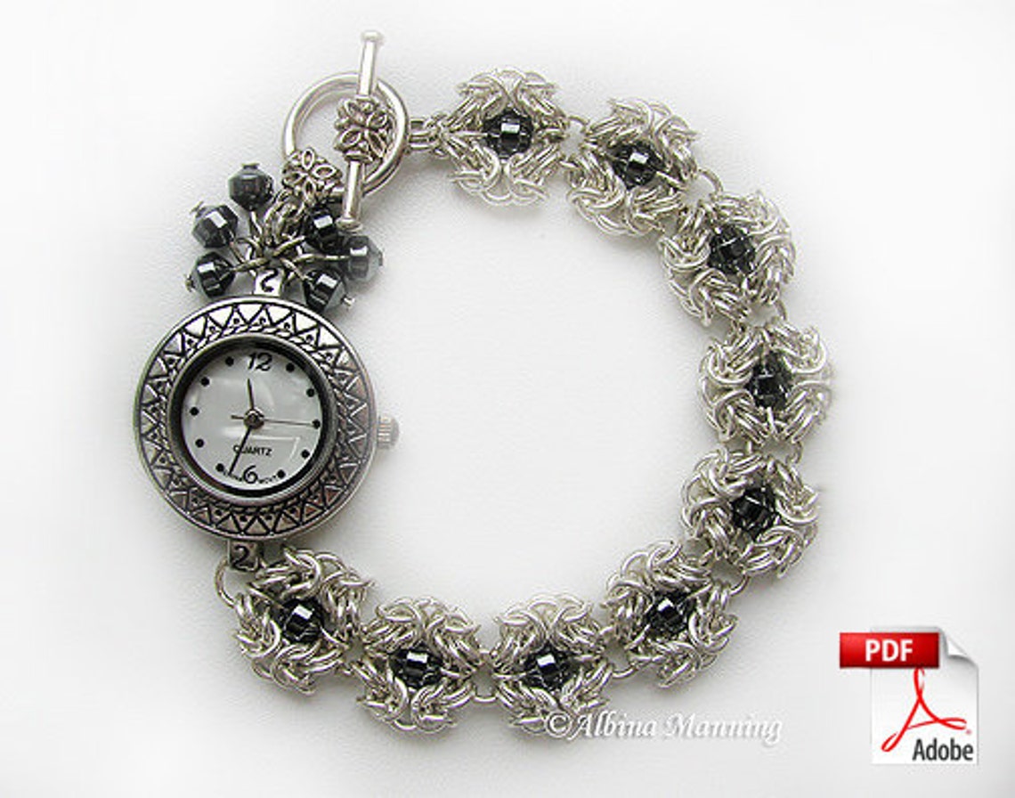 Flower Bracelet Chainmaille Tutorial - Etsy