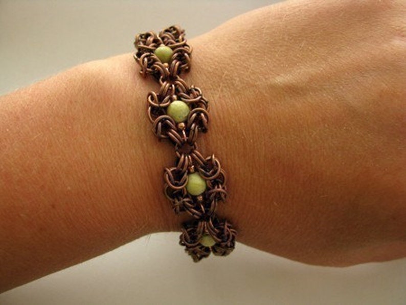 Flower Bracelet Chainmaille Tutorial - Etsy