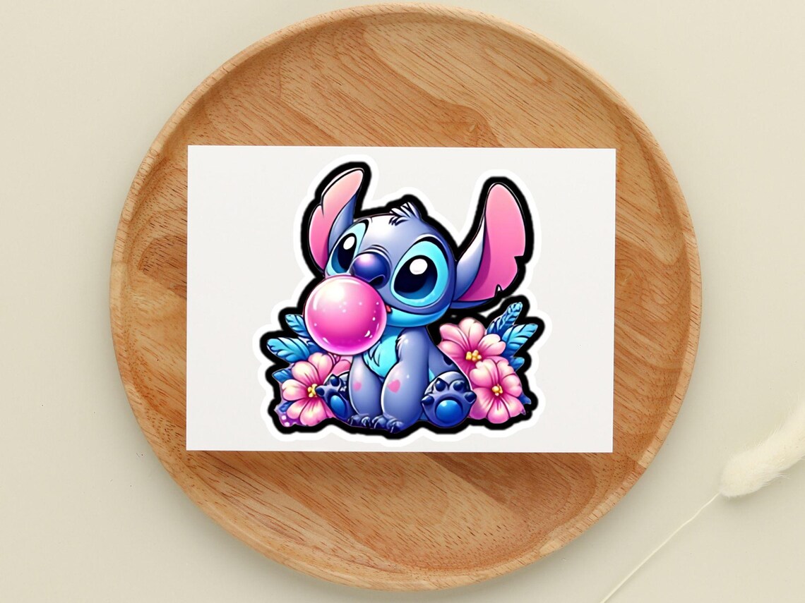 Stitch and Angel Peeking Peek Peekabo Peekers Bumper Vinyl Stickers ...