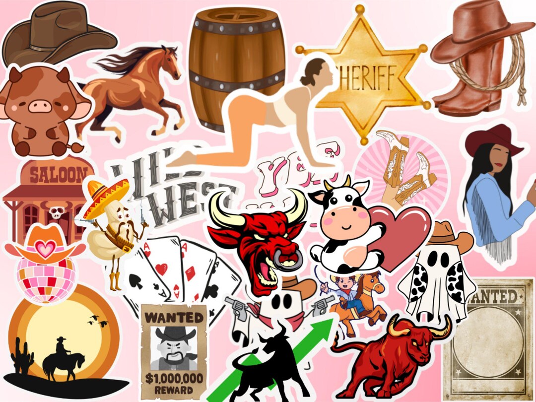 The Great Western Gothic Sticker Pack, BUJO Bullet Journal, Dark ...