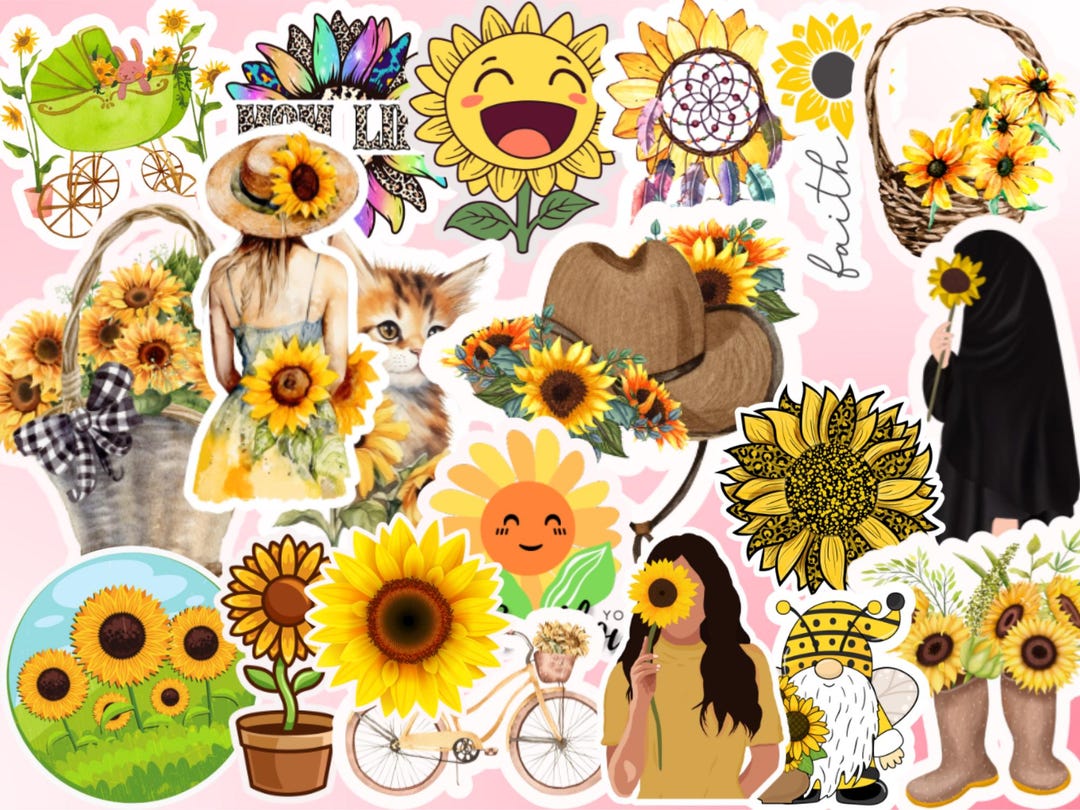 Yellow VSCO Cute Aesthetic Stickers Pack for Laptop Luggage Decal ...