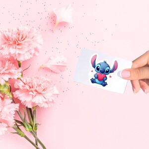 Stitch and Angel Peeking Peek Peekabo Peekers Bumper Vinyl Stickers ...
