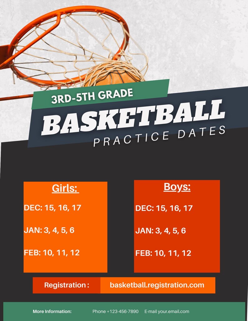 Customizable Sports Flyer Template – Editable Digital Design for Teams ...