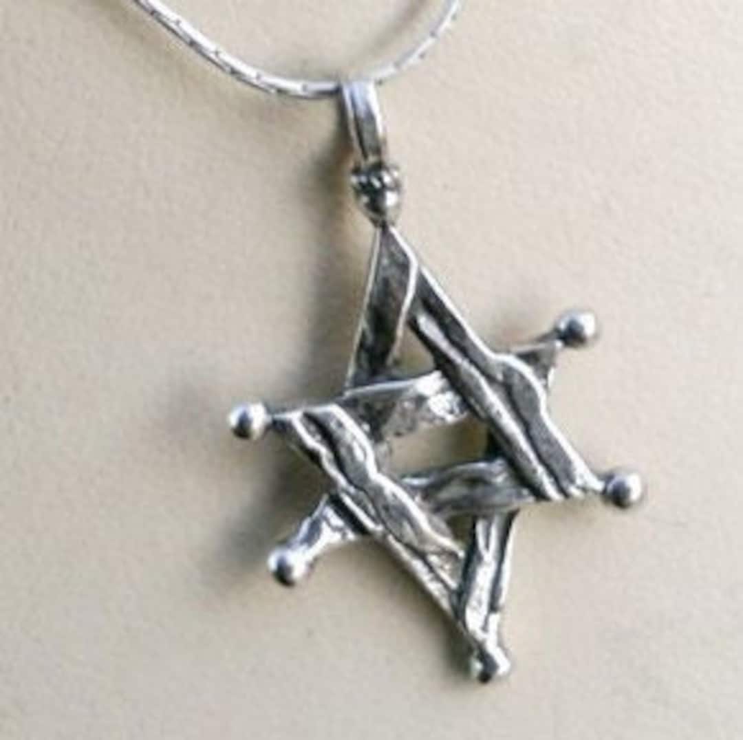 Silver Necklace Star of David Necklace Sterling Silver - Etsy