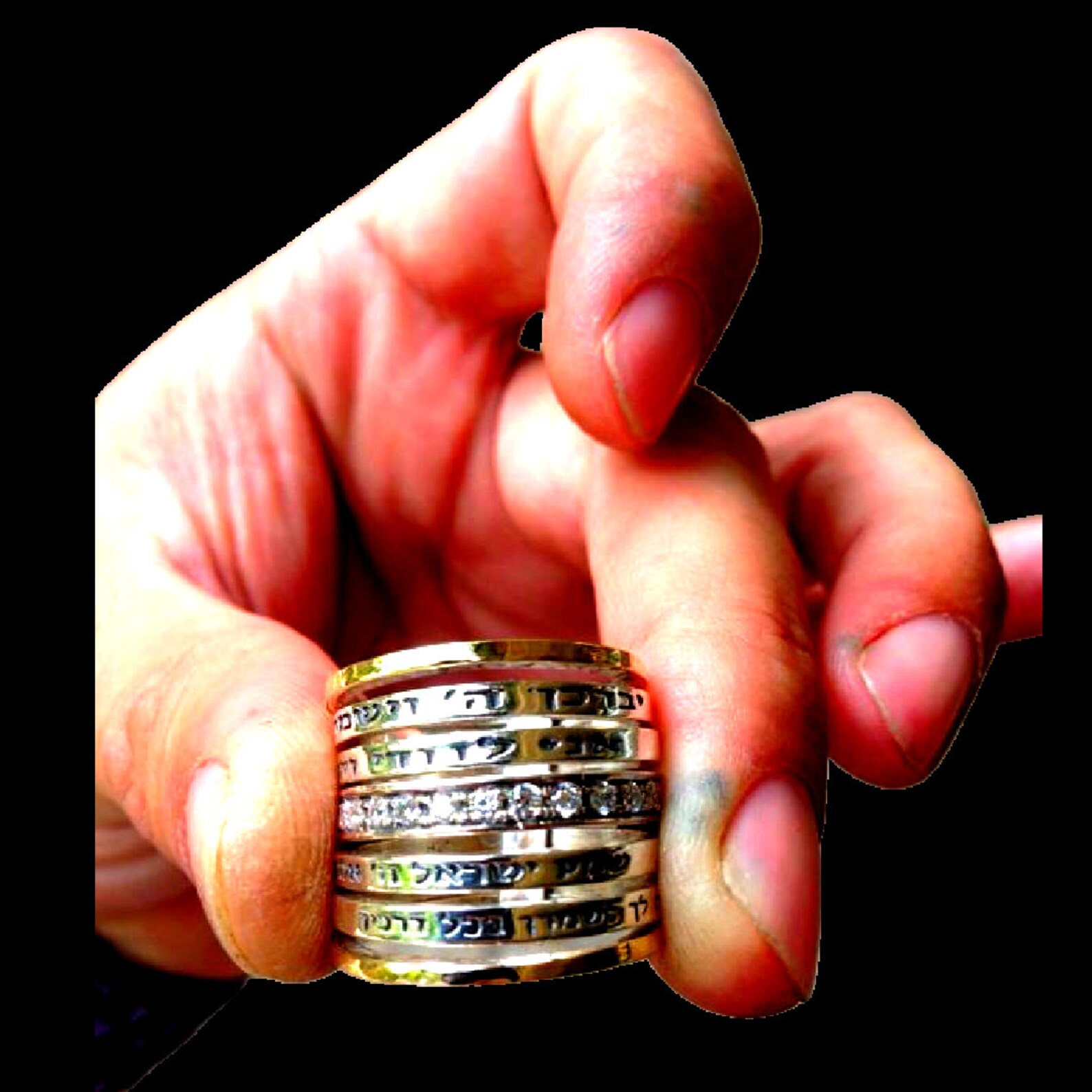 Spinner Ring for Woman Blessing Rings Hebrew Prayer & Poesie - Etsy