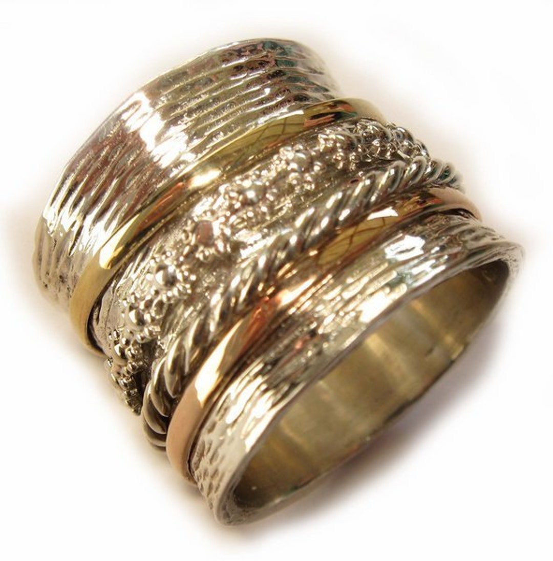 Spinner Rings for Women Spinner Rings for Men Silver Spinner - Etsy