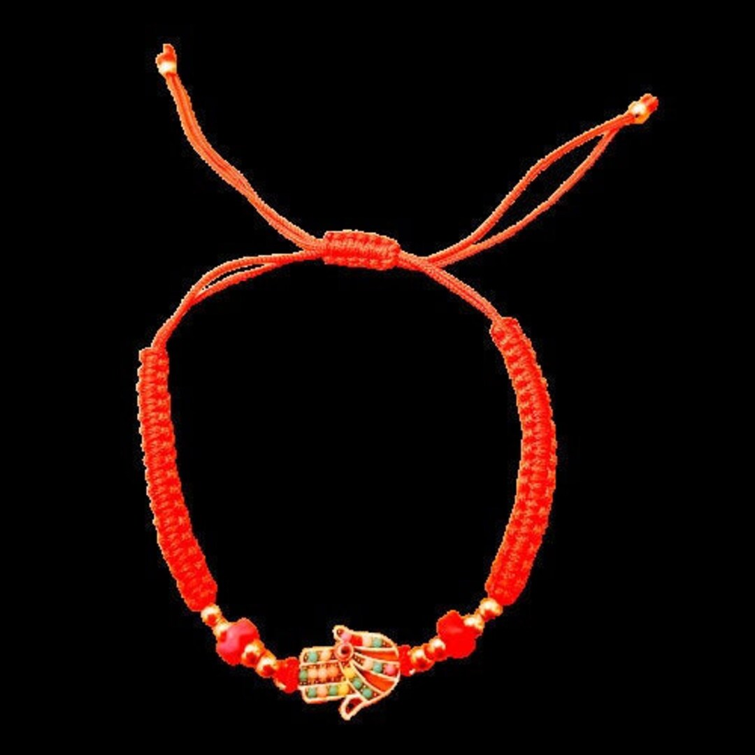 Jewish Red String Bracelet With a Hamsa for Protection & Good Luck. - Etsy